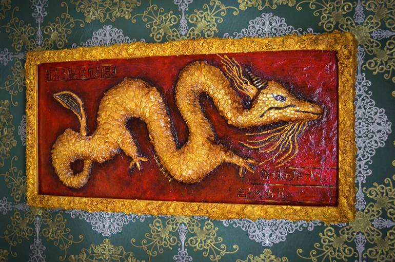 Chinese Dragon Oil Painting