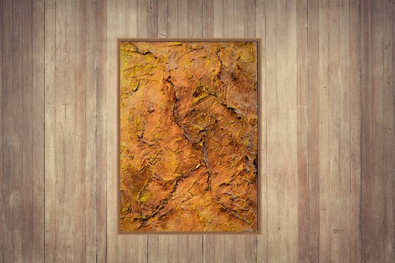 Brown Texture Painting by julia makors | Saatchi Art