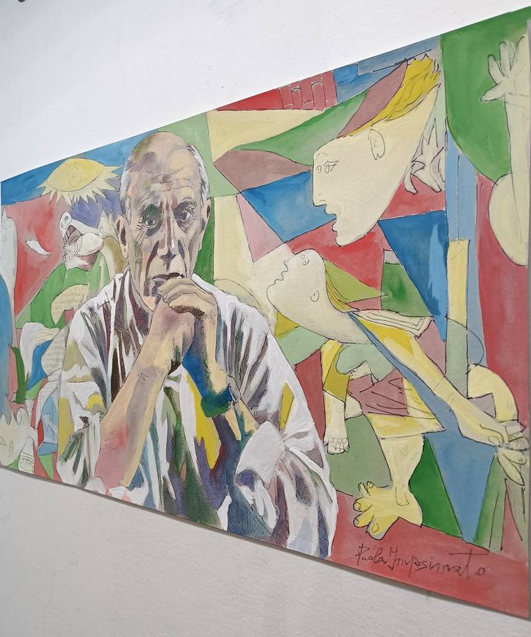 THE PICASSO ICON Painting by Paola Imposimato | Saatchi Art
