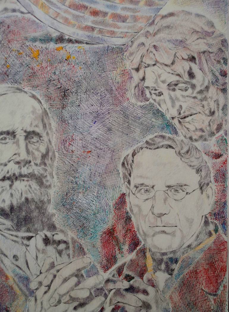 HEROES AND TRADITIONS Drawing by Paola Imposimato | Saatchi Art