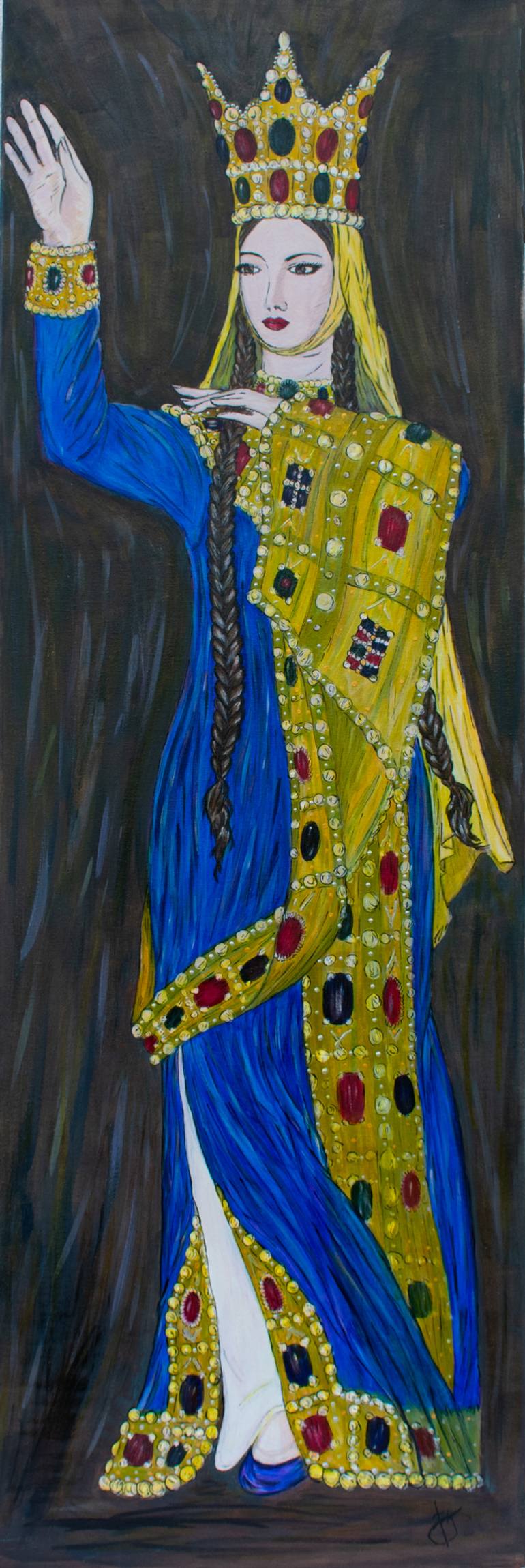 King Tamar Painting by Ketevan Jioshvili | Saatchi Art