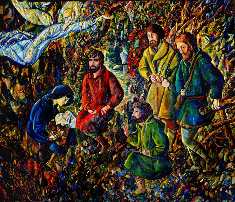 Shepherds Painting by Sergey Lebedev | Saatchi Art