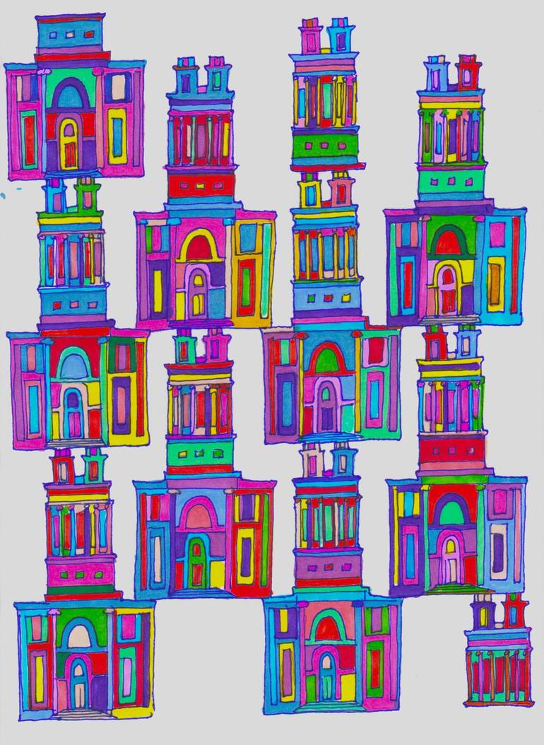 Hawksmoor - St Mary Woolnoth Fantasia Drawing by Robert Hider | Saatchi Art