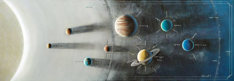 Planets parade Painting by Павел Чибис | Saatchi Art