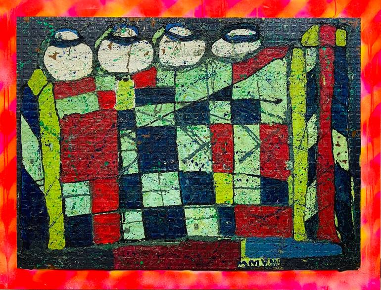 Centre Pompidou Painting by Hakai Sanchez | Saatchi Art