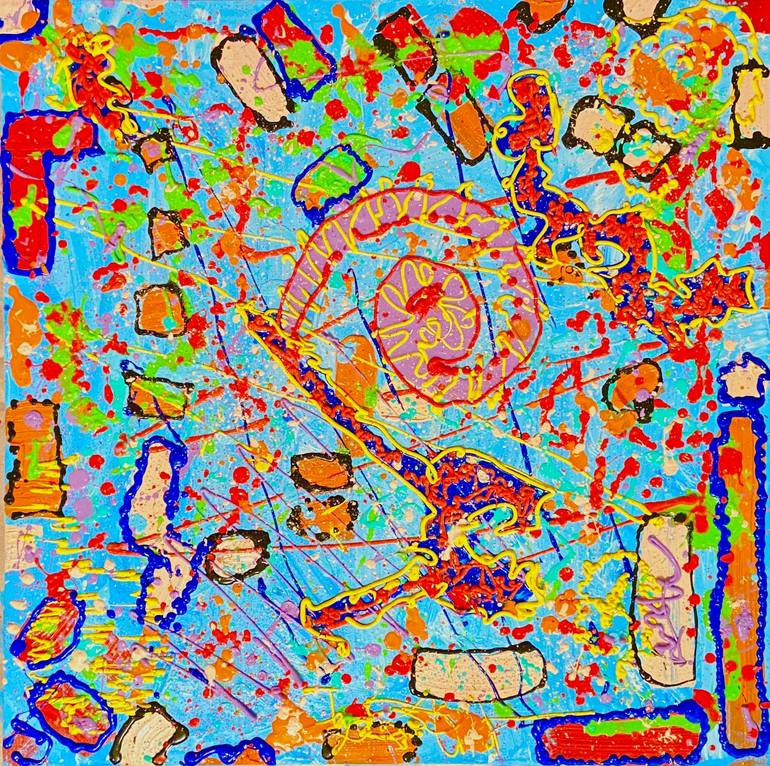 Distrito Pop Painting by Hakai Sanchez | Saatchi Art