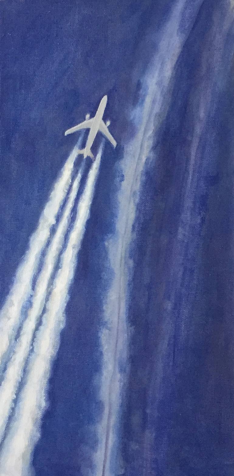 The flight as an art and the art as a flight. Painting by Nina ...