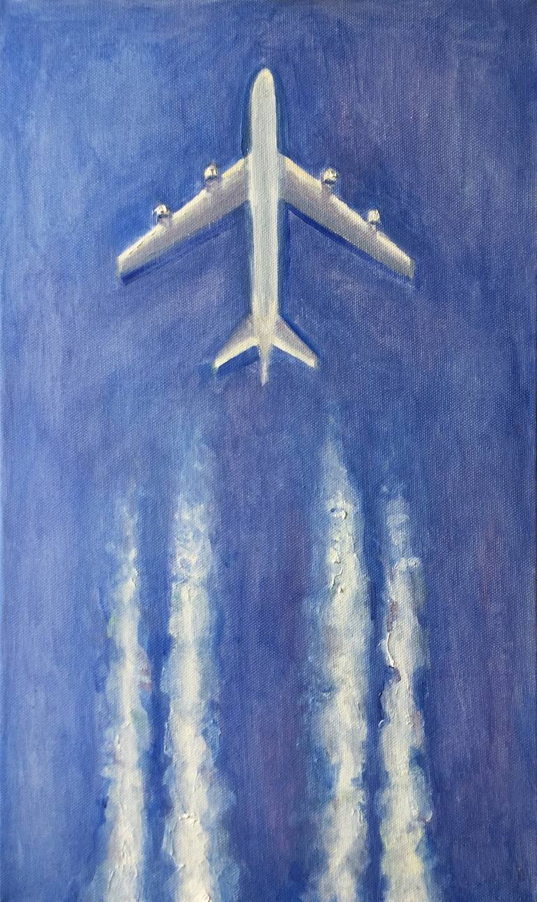 The flight as an art and the art as a flight Painting by Nina Zemlynaya ...