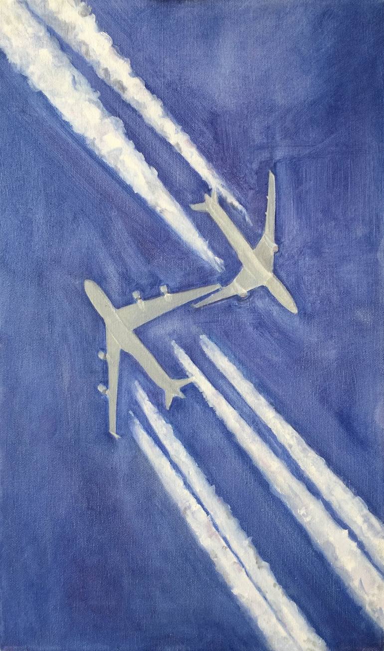 The flight as an art and the art as a flight. Painting by Nina ...