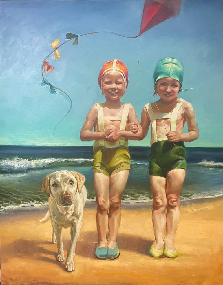 Happy Days Painting by Regina Lyubovnaya | Saatchi Art