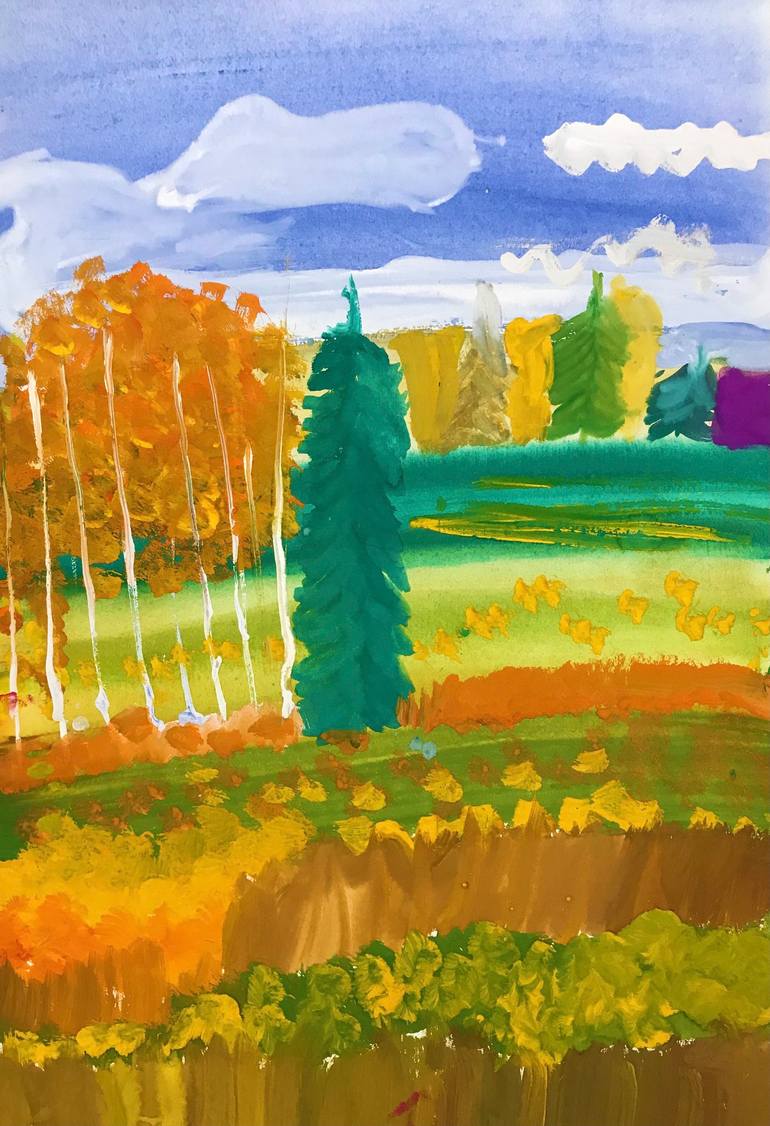 September Time Painting by Anastasia Terskih | Saatchi Art