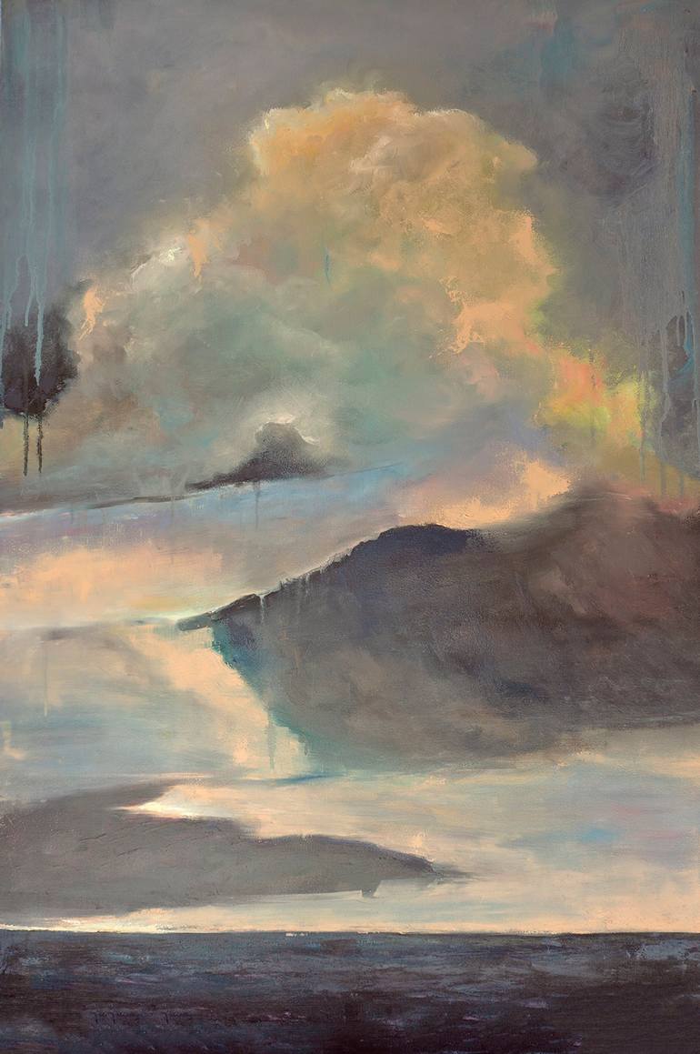 MOUNT HOREB Painting by Maria Vozvyshaieva | Saatchi Art