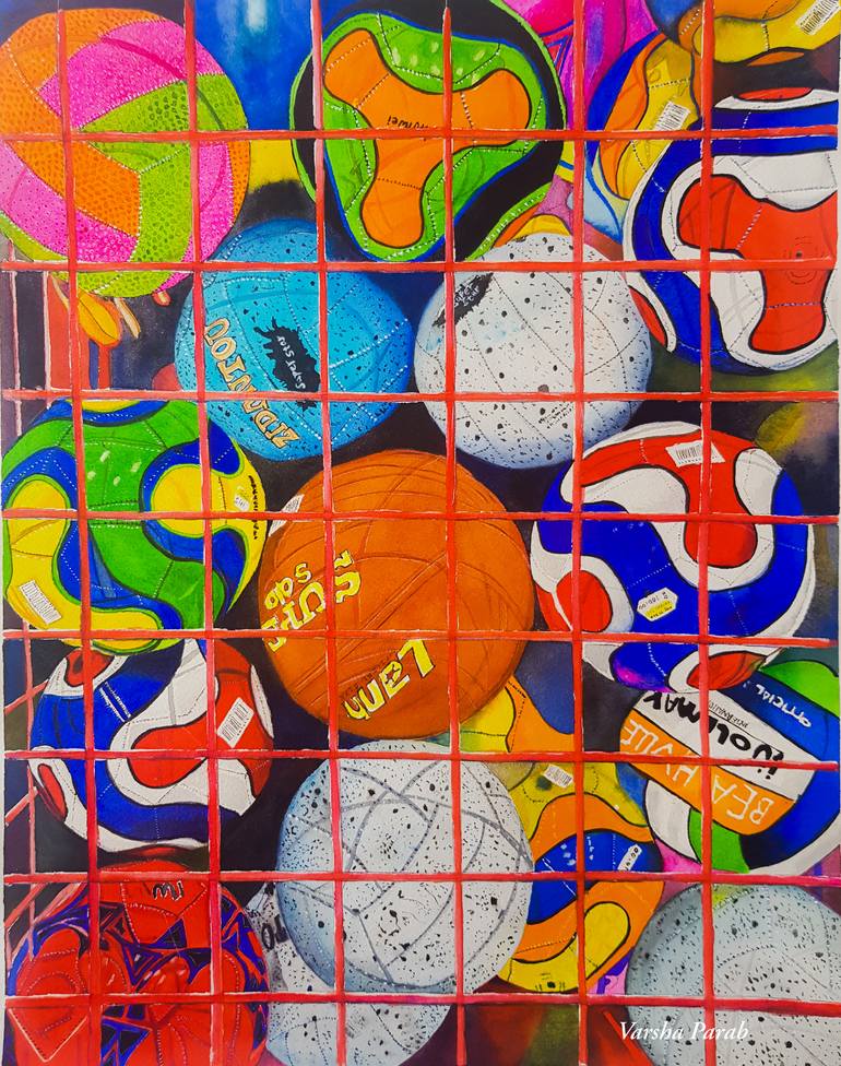 Be Sporty Painting by Varsha Parab | Saatchi Art
