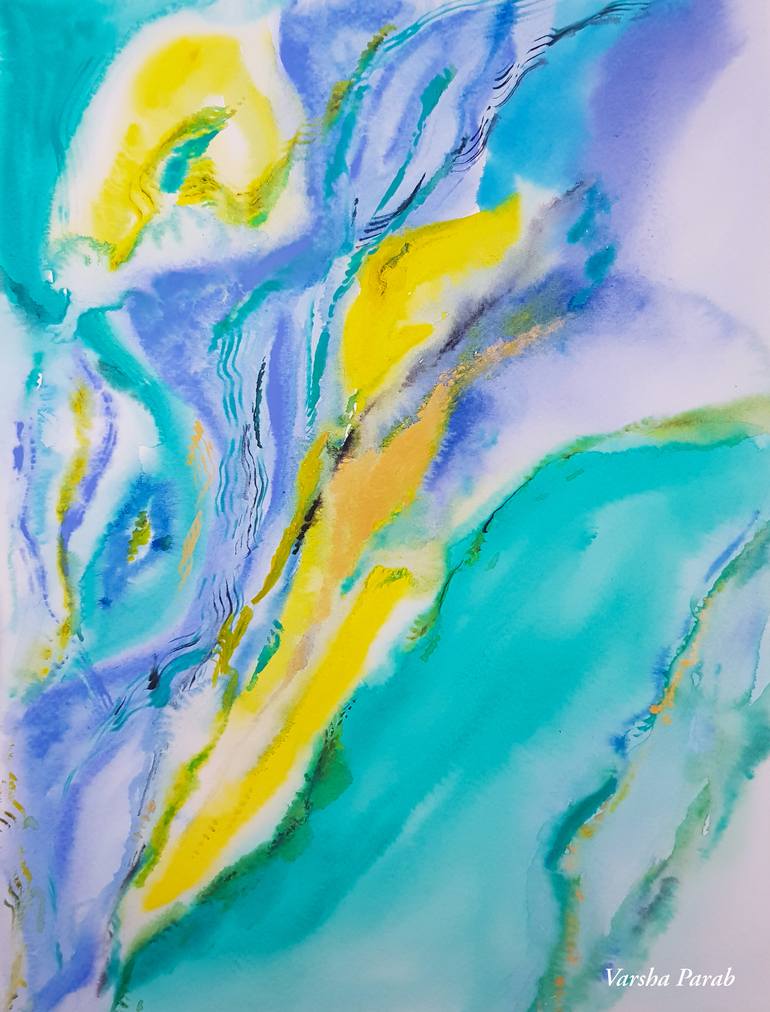Serenity 2 Painting by Varsha Parab | Saatchi Art