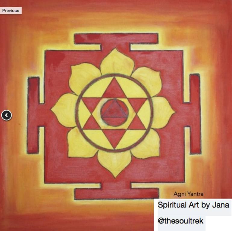 Agni Yantra Painting by Jana Fahry | Saatchi Art