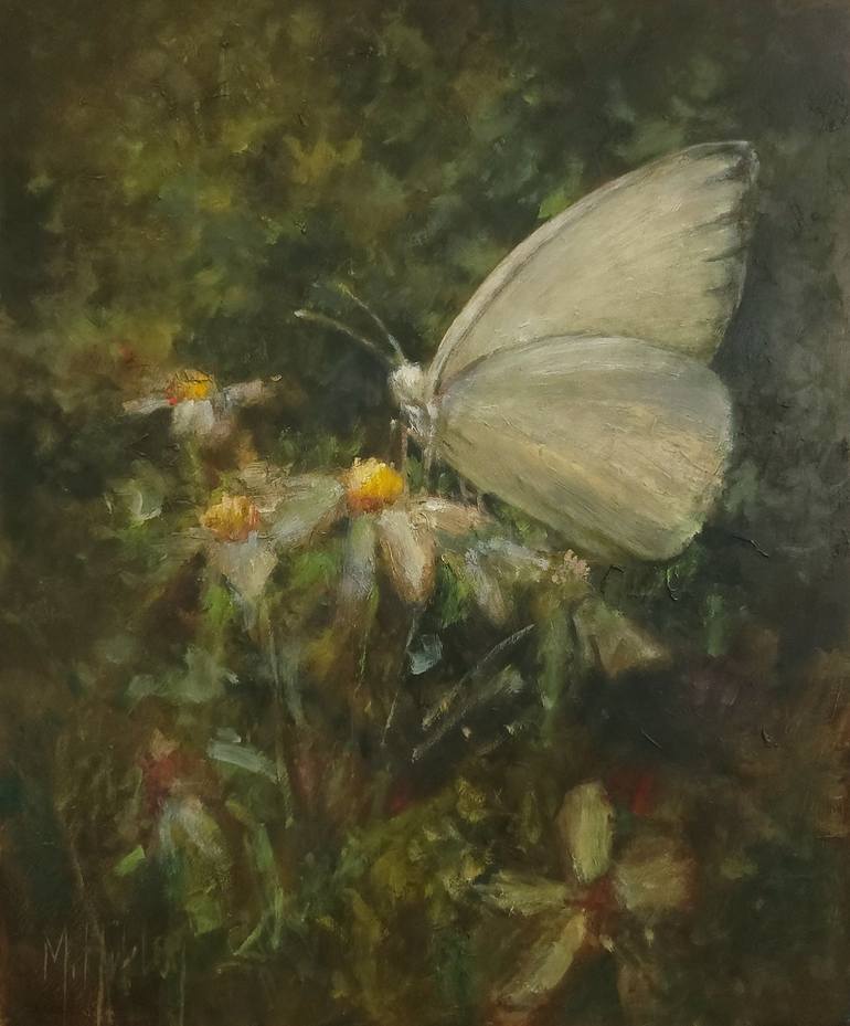 Sweet Summer Butterfly Painting by Mary Hubley | Saatchi Art