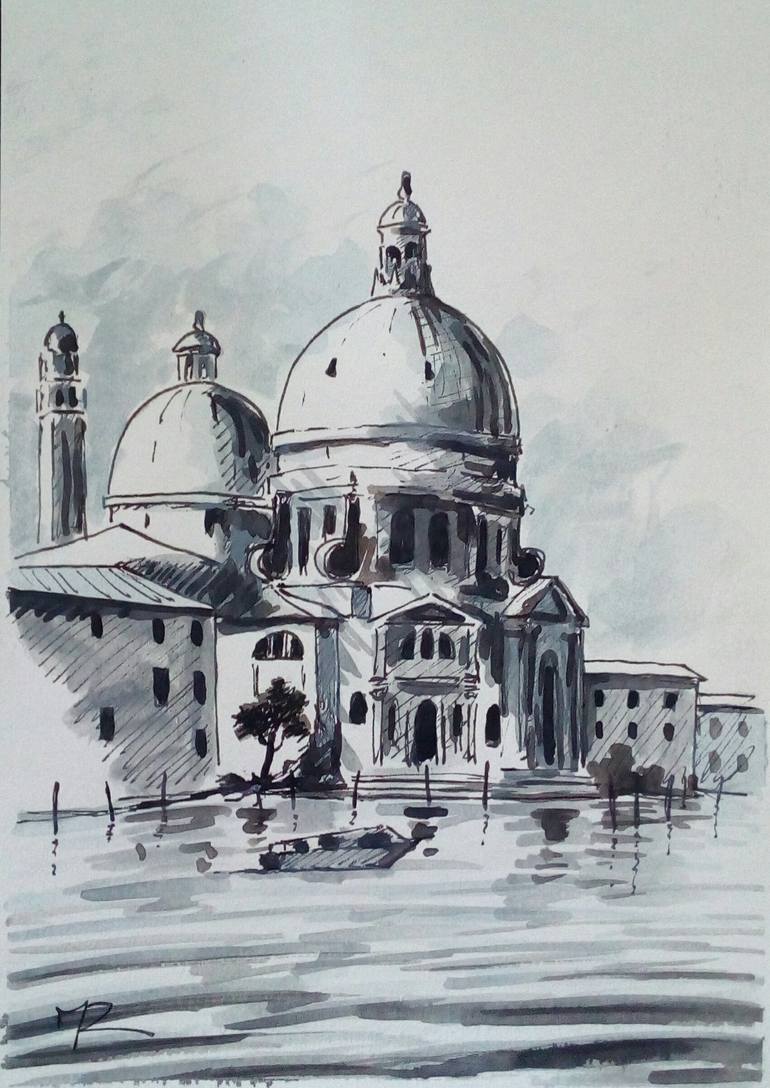 La Salute Painting by Marco Renier | Saatchi Art