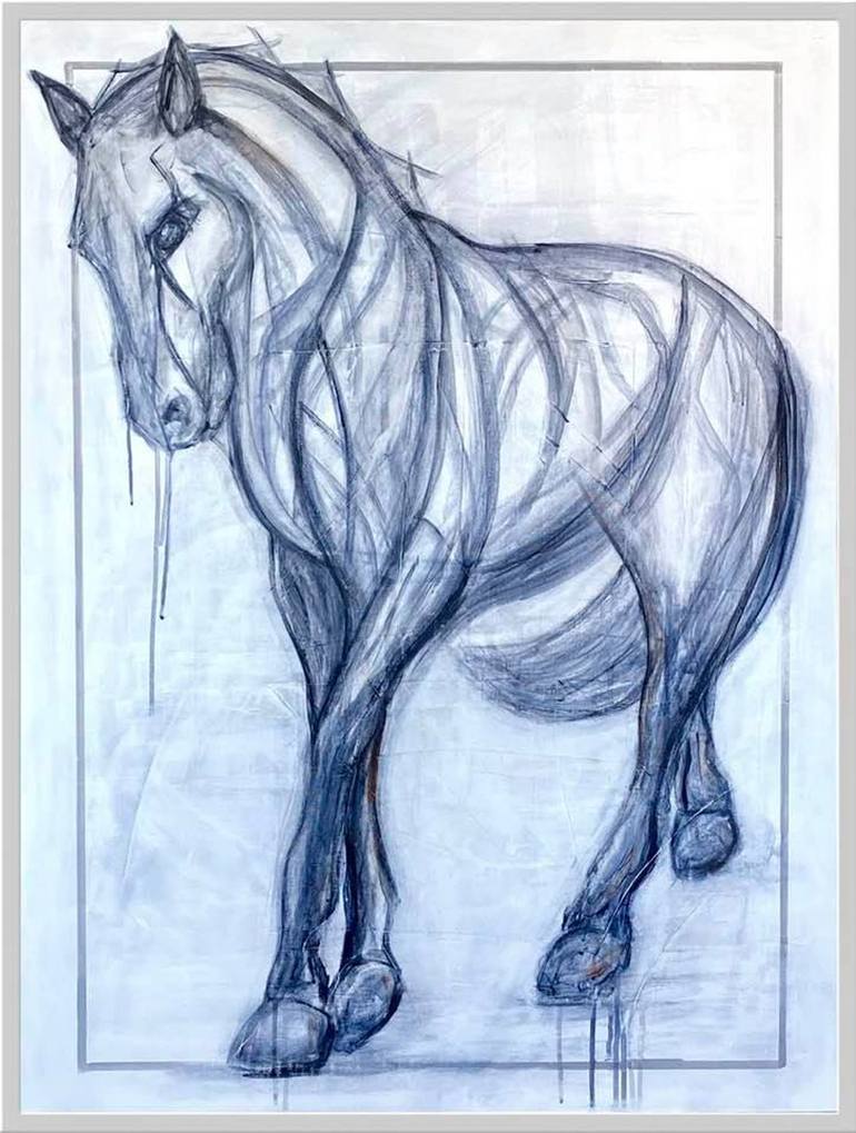 Equus caballus Painting by Sarah Chérif Gambin | Saatchi Art