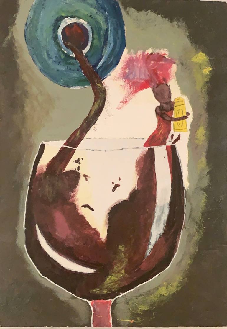 Borracho en tus mintieras Painting by Mohamed Rafea | Saatchi Art