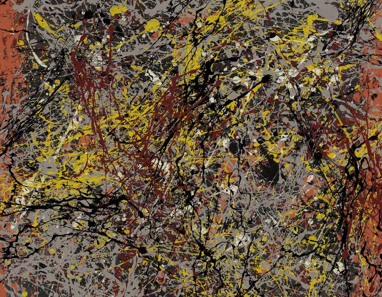 Abstract Expressionist Art - XV Painting by K M | Saatchi Art