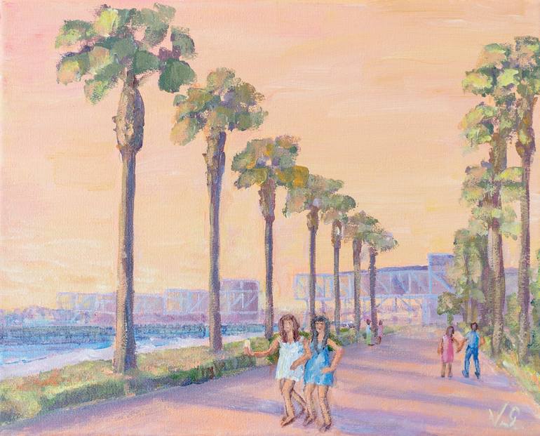 Molos Limassol. Cyprus Painting by Galina Vasiljeva | Saatchi Art