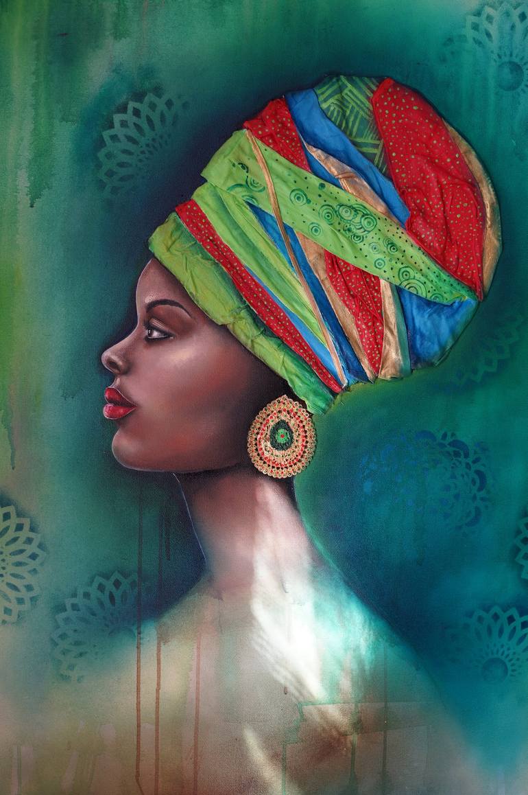 African Drawing by NADEZHDA OPEKUNOVA | Saatchi Art