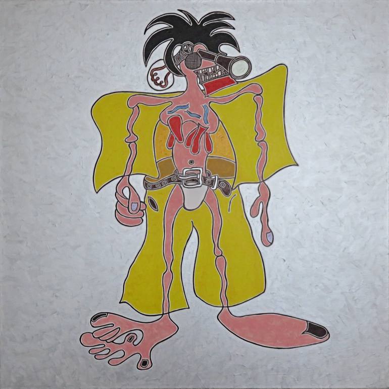 The Big Yellow Suit Painting by Dirk Groves | Saatchi Art