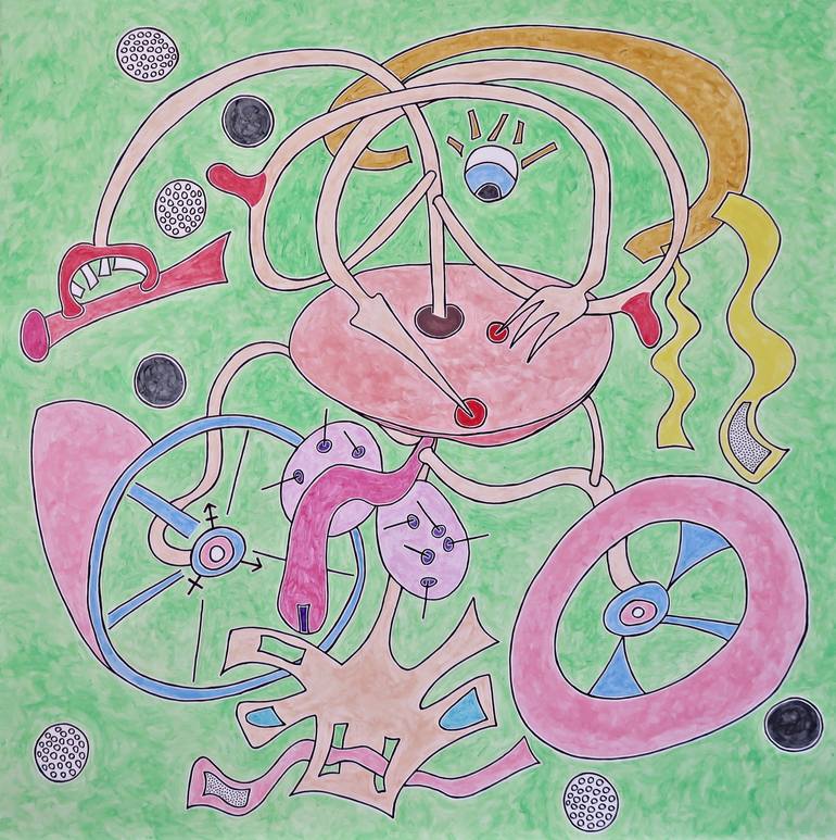 Portrait of a Transgender Golf Trolley Painting by Dirk Groves ...