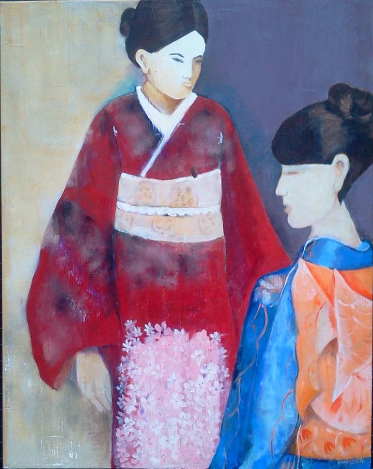 The Invited-Las invitadas Painting by MariaMarta Guzzetti | Saatchi Art