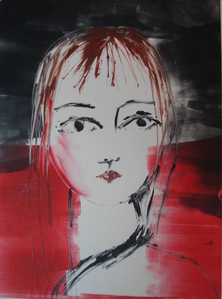 Girl Printmaking by MariaMarta Guzzetti | Saatchi Art