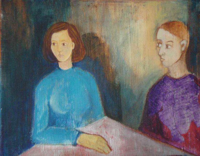 What are they watching? Painting by MariaMarta Guzzetti | Saatchi Art