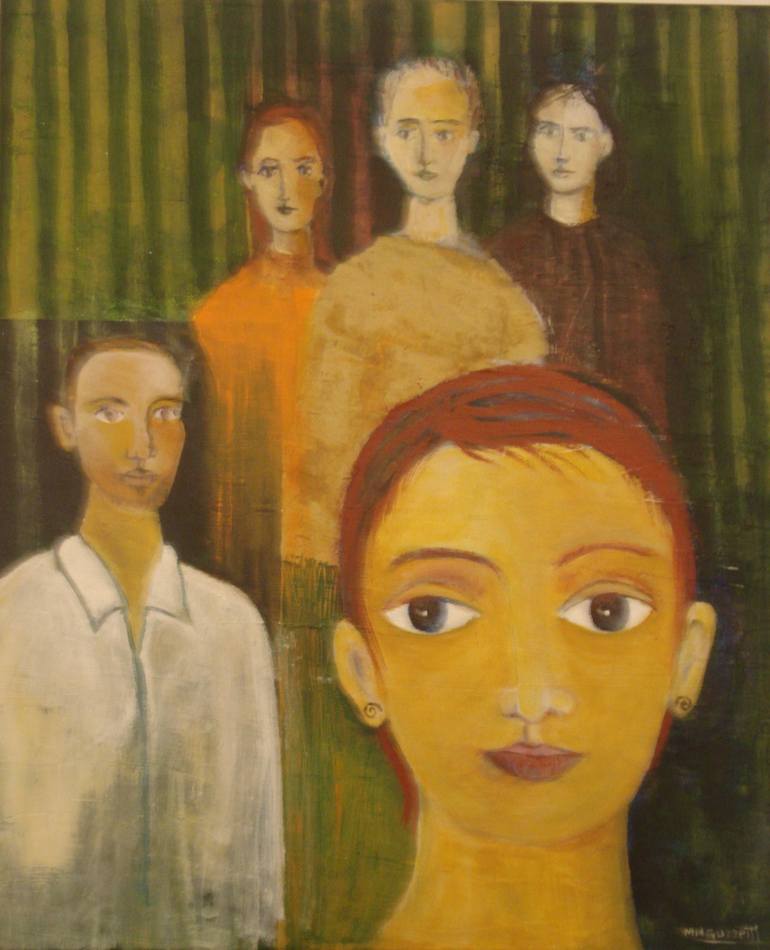 She and the others Painting by MariaMarta Guzzetti | Saatchi Art