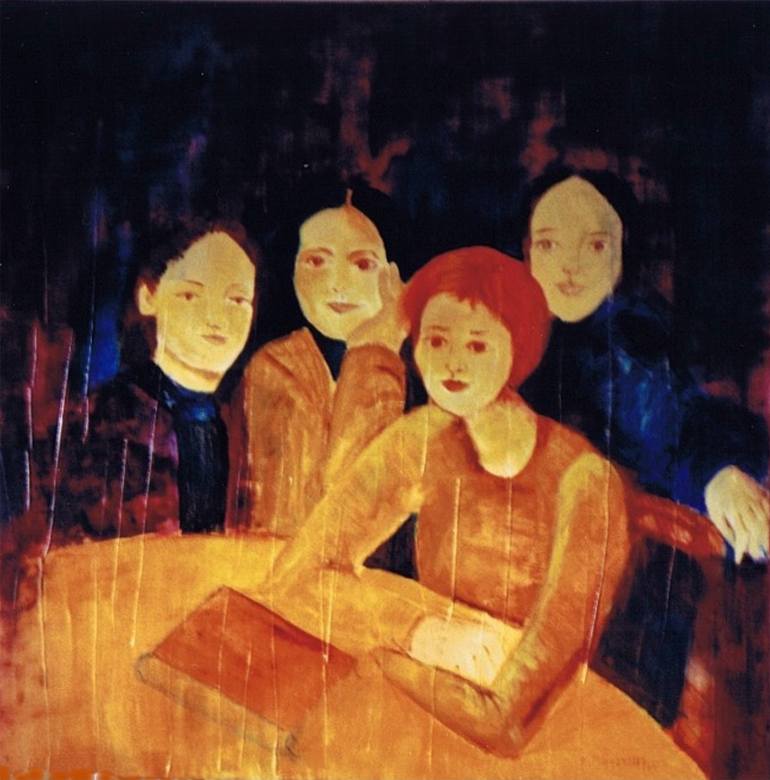 Las amigas- Friends Painting by Mariamarta Guzzetti | Saatchi Art