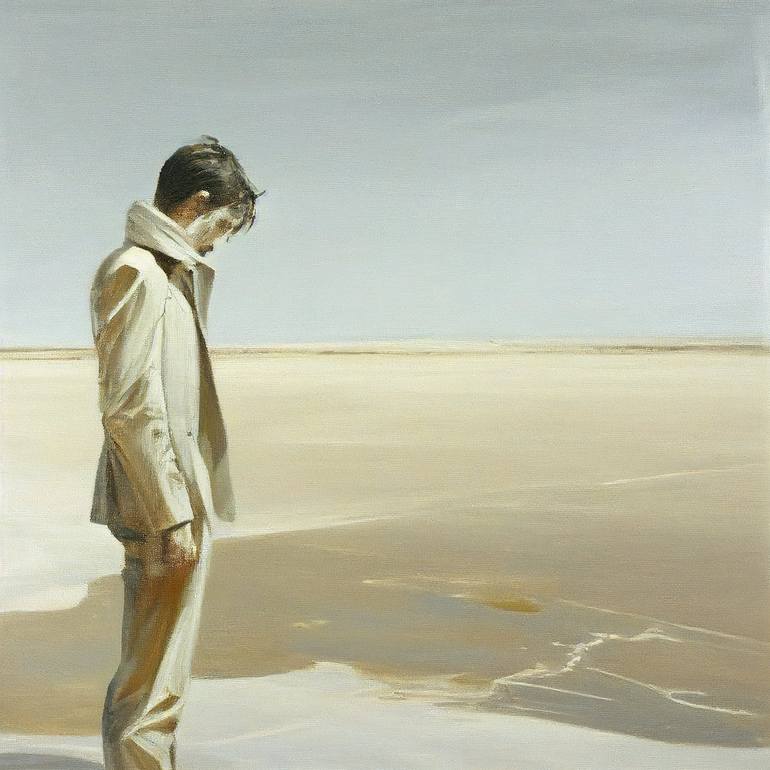 Portrait figure 1338 Painting by Jonathan Menashy | Saatchi Art
