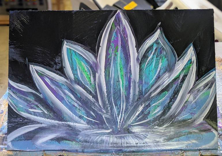 Astral Lotus Painting by Jason King | Saatchi Art
