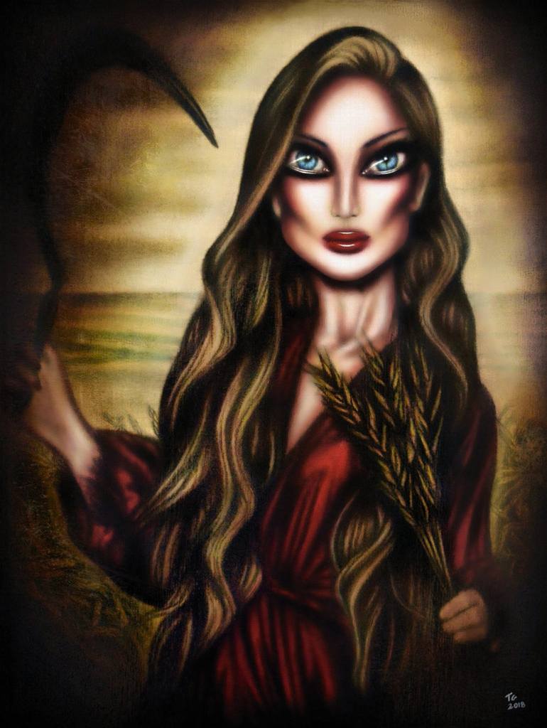 Ruth and the Wheat Harvest Painting by Tiago Azevedo Painting by Tiago ...