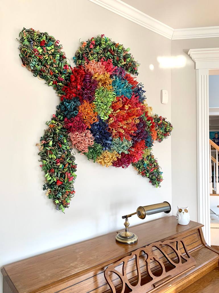 LOST and FOUND Under the Sea #1 - Sea Turtle Sculpture by Karmin Schafer Hansen | Saatchi Art