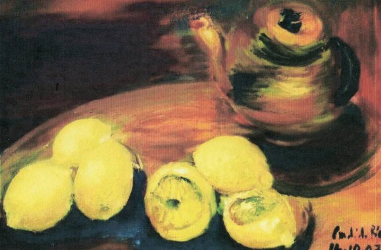 Lemons Painting by Candida Riva | Saatchi Art