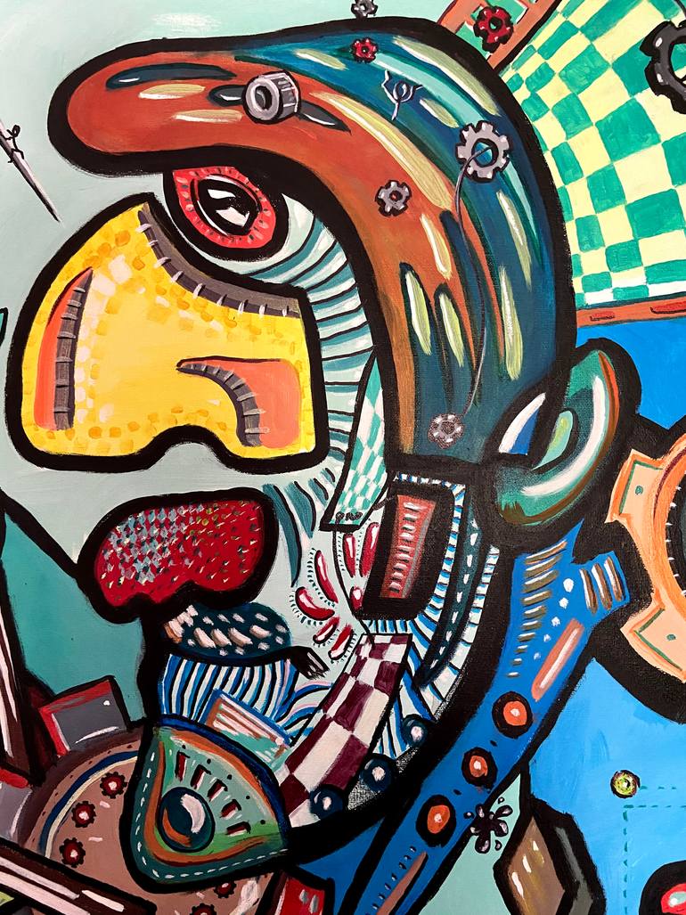 Autoritratto Painting by Tonino YnOT Salvini | Saatchi Art