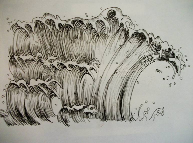 Japanese Inspiration Drawing by Amelia Ilangaratne | Saatchi Art