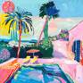 Mr. Roy's Pool Painting by Michel Katz | Saatchi Art