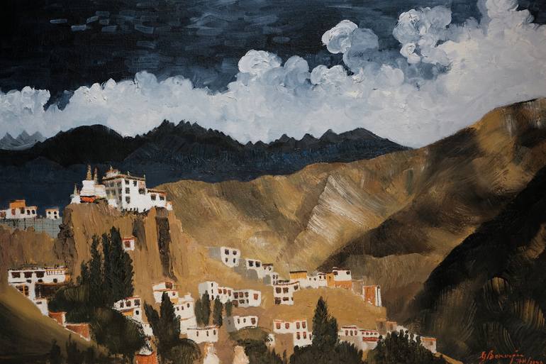 The Lamayuru, Ladakh Painting by Gaurab Banerjee | Saatchi Art