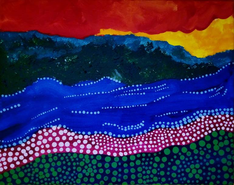 Nature's Sway Painting by Frank Oliva | Saatchi Art