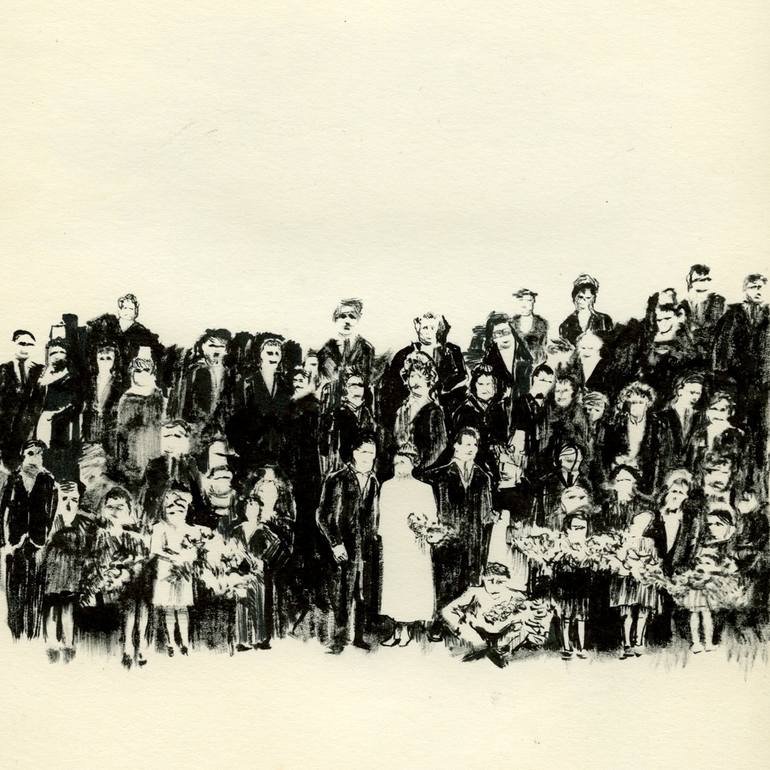 the wedding Drawing by tom shultz | Saatchi Art