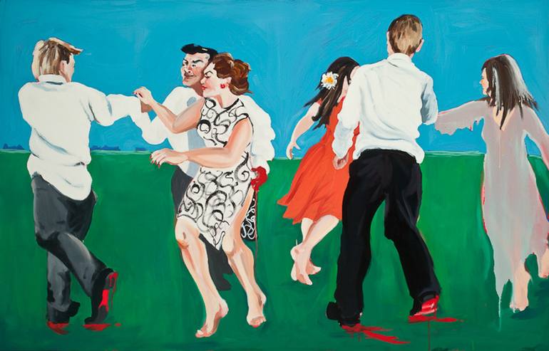The Footsie One Hundred Painting by Heather Wallace | Saatchi Art