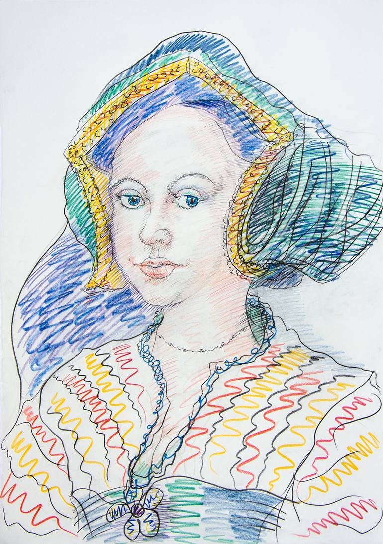 Anyone Seen Hans. (after Hans Holbein the Younger). Drawing by Gerry ...