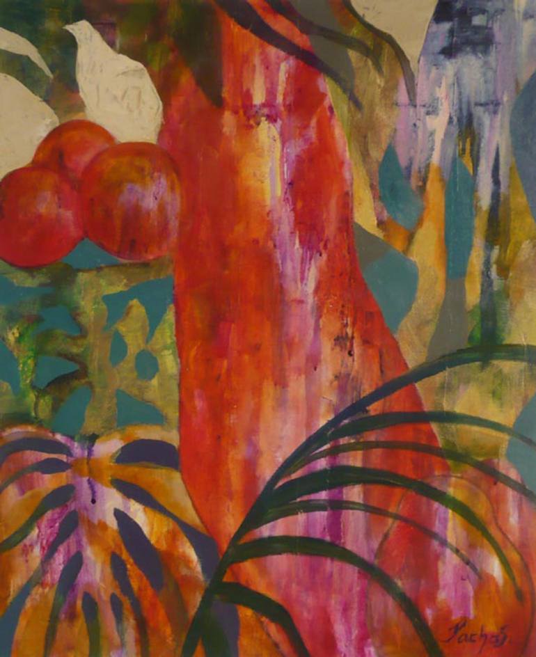 Llamado fecundo (170101) Painting by Flor Pachas | Saatchi Art