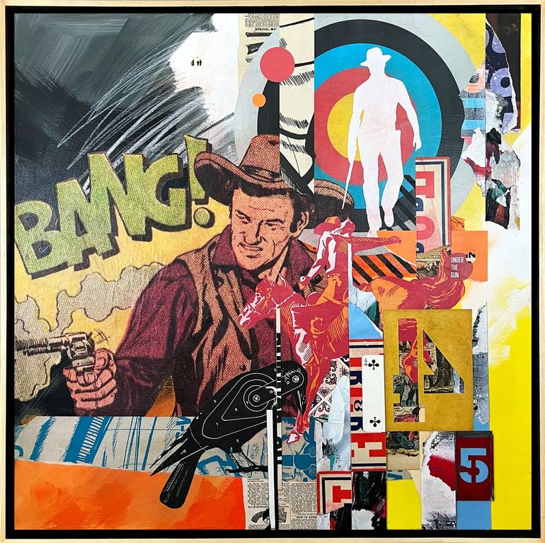 Under The Gun Collage by David Edward Johnson | Saatchi Art