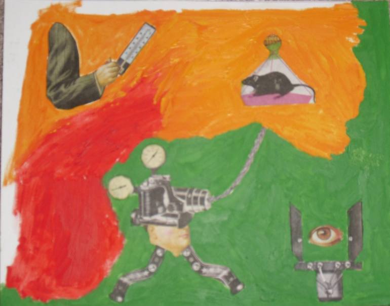 Rat Saw God Painting by kevin bittle | Saatchi Art