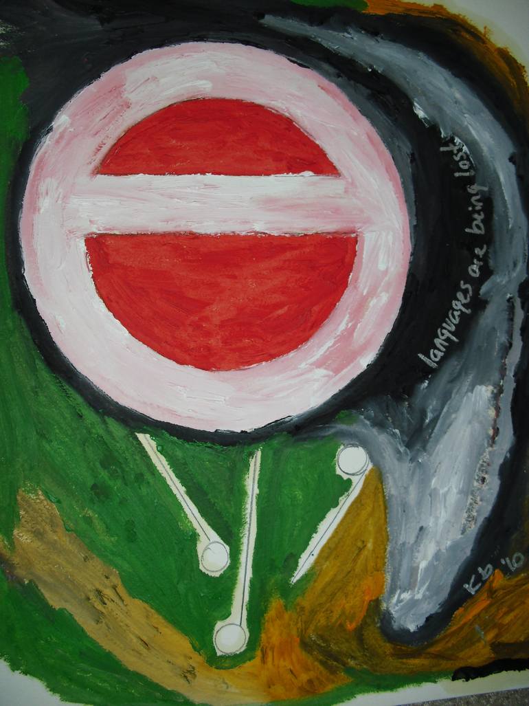 Languages Are Being Lost Painting by kevin bittle | Saatchi Art